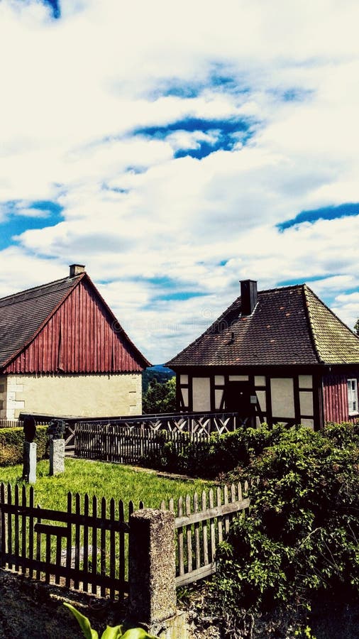 Case medievali tedesche immagine stock. Immagine di facciata - 106229907