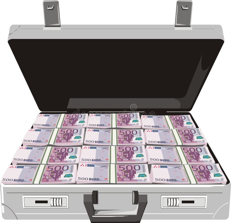 Case with money stock vector. Illustration of cassation - 13547229