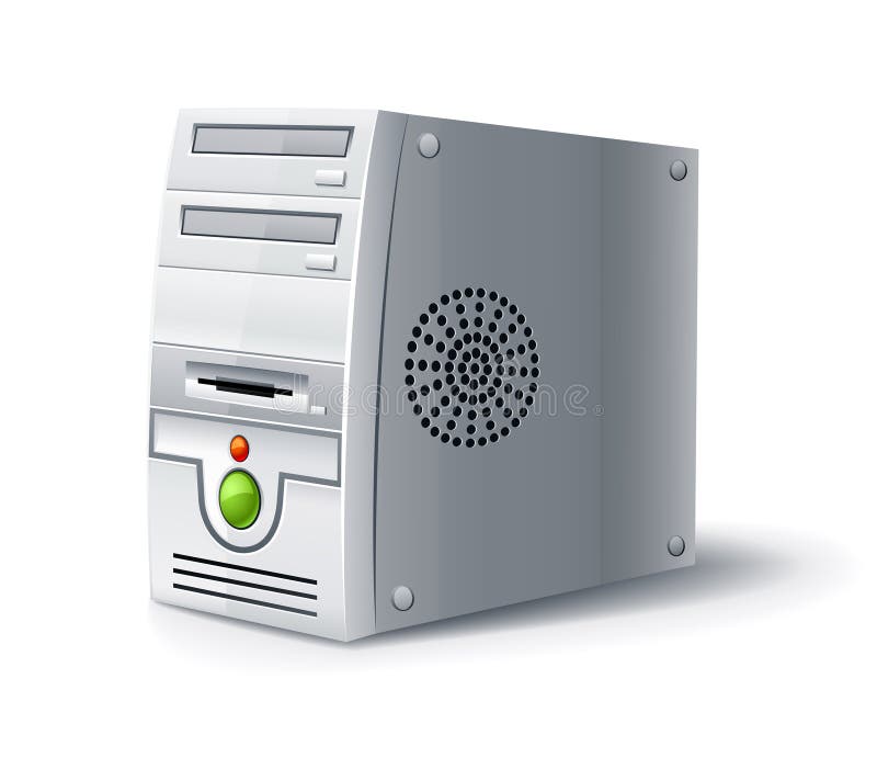 Case of Computer stock vector. Illustration of power - 28246457