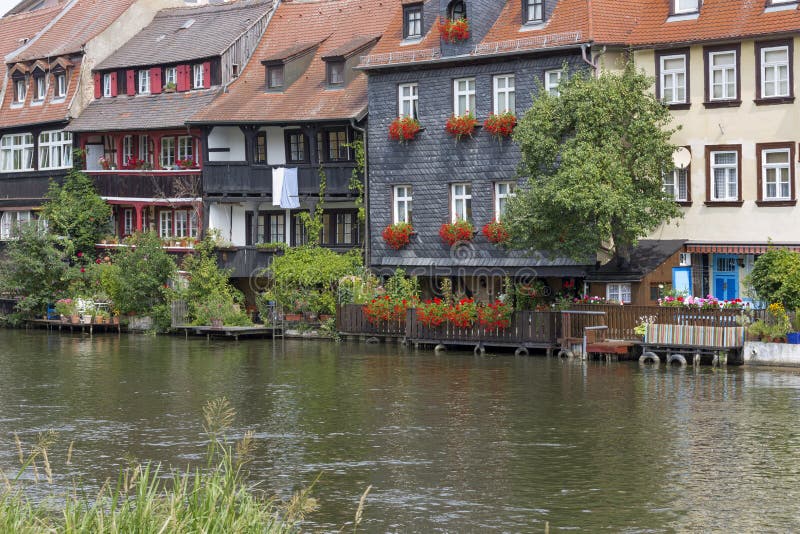 Case Pittoresche a Bamberga, Germania Fotografia Stock - Immagine di ...