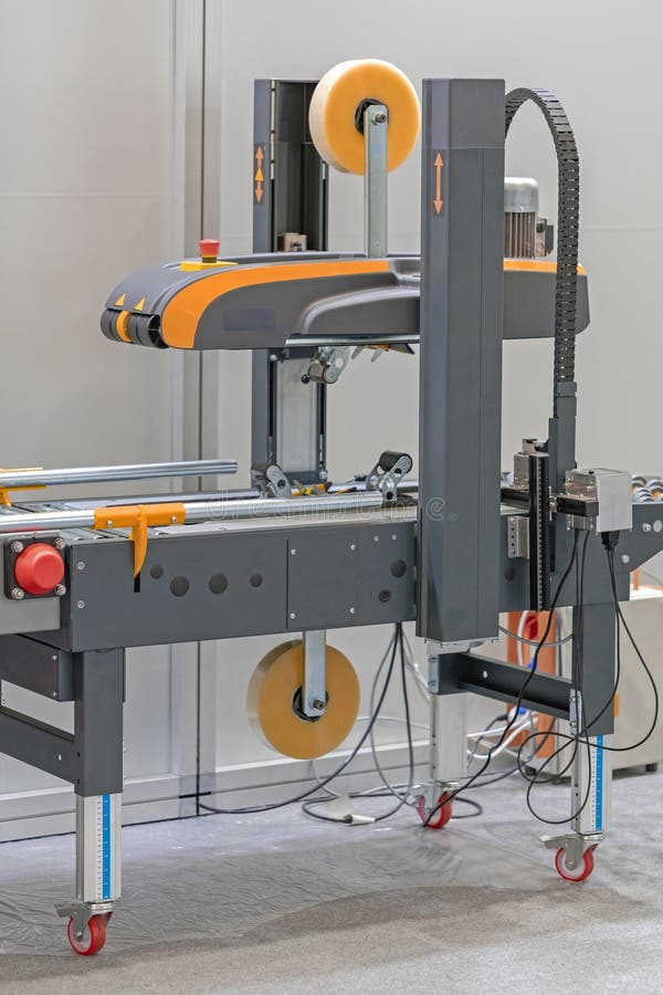 Case Sealer Machine stock image. Image of case, closing - 296168305