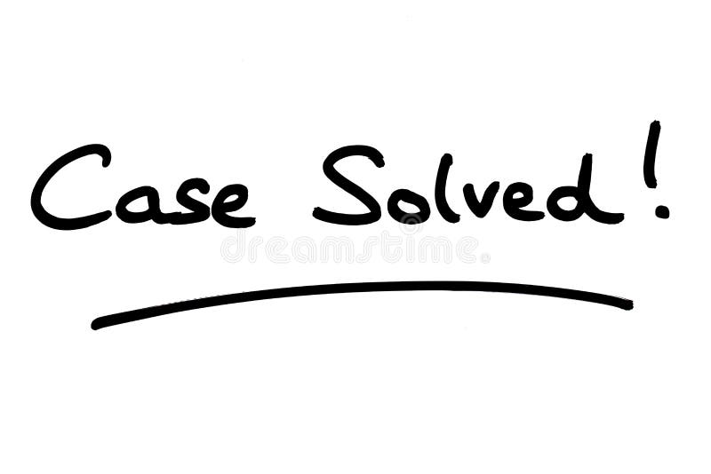 Case Solved Stock Photos - Free & Royalty-Free Stock Photos from Dreamstime