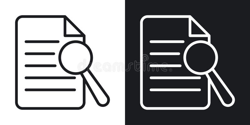 Case Studiesline in Thin Line Black Color. Flat Simple Vector Symbols ...