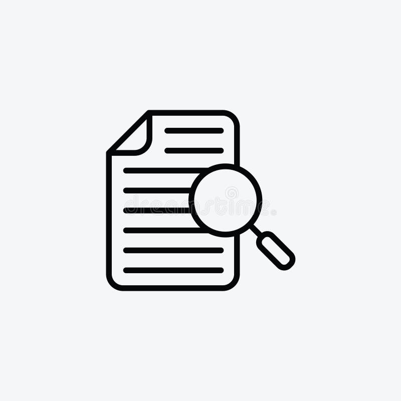 Case Studiesline in Thin Line Black Color. Flat Simple Vector Symbols ...