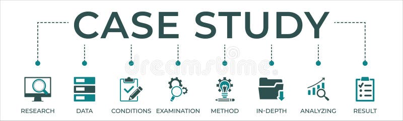 Case Study Banner Web Icon Vector Illustration Concept with Icon and ...