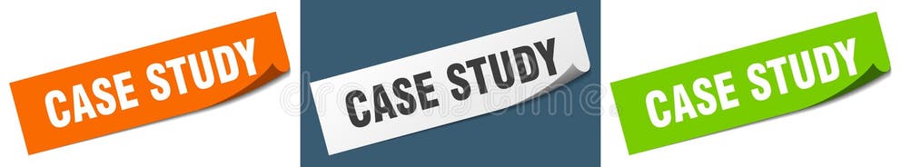 Case Study Banner. Case Study Speech Bubble Label Set. Stock Vector ...