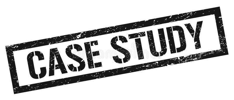 CASE STUDY Black Grungy Rectangle Stamp Stock Illustration ...