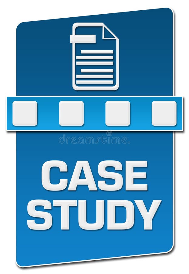 Case Study Blue Separator Vertical Stock Illustration - Illustration of ...