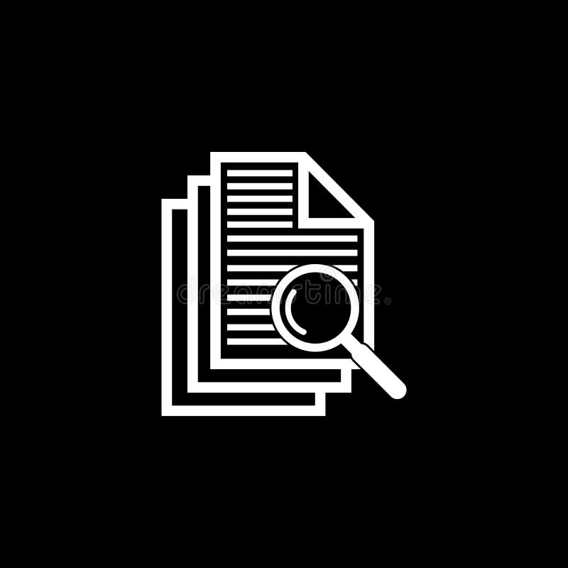 Case Study Icon Vector Design Symbol Stock Vector - Illustration of ...