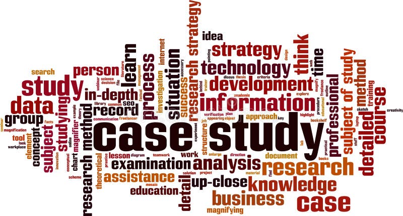 Case Study Word Cloud Concept Stock Illustration - Illustration of ...