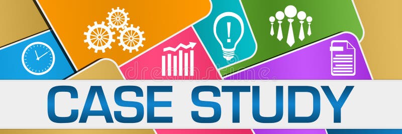 Case Study Blue Separator Vertical Stock Illustration - Illustration of ...