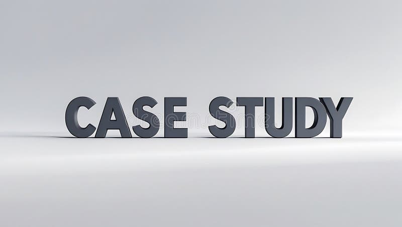 Case Study Concept Highlighted on a Minimalist Surface with Clean ...