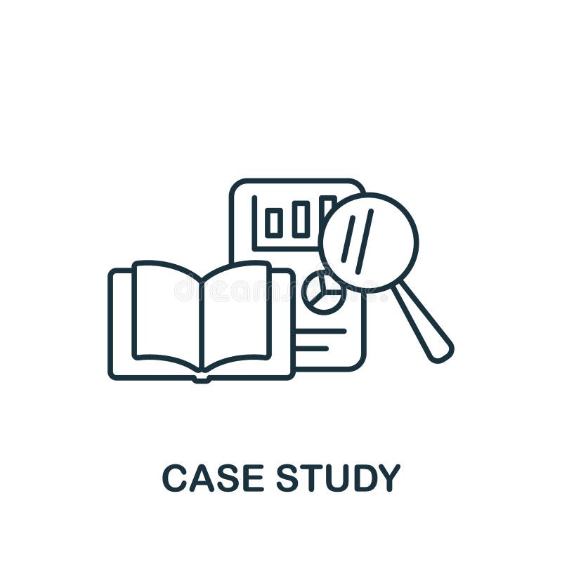 Case Study Icon. Line Simple Web Development Icon for Templates, Web ...