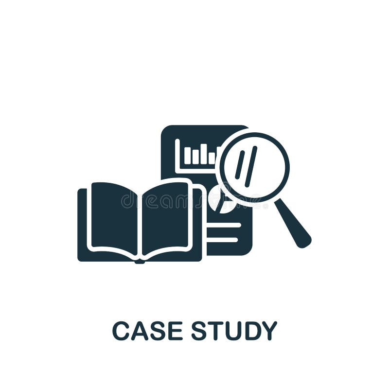 Case Study Icon. 3d Illustration from Web Development Collection ...