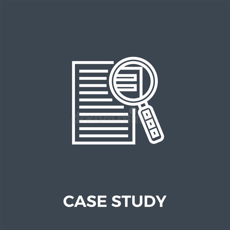Case Study Icon stock vector. Illustration of symbol - 197763982