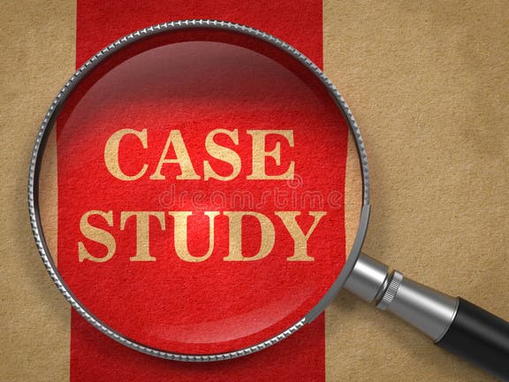 Case Study - Magnifying Glass Concept. Stock Photo - Image of decision ...