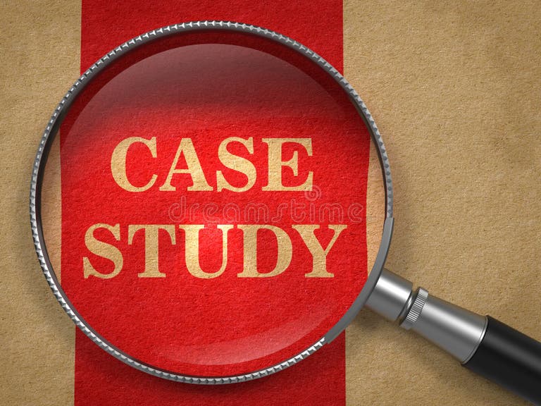 Case Study - Magnifying Glass Concept. Stock Photo - Image of decision ...