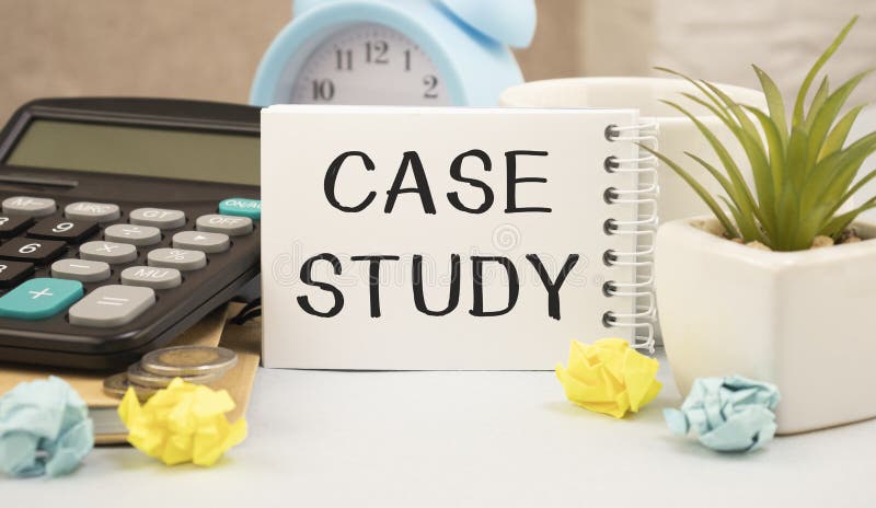 Case Study Memo Written on a Notebook Stock Image - Image of school ...
