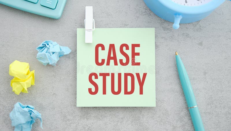 Case Study Memo Written on a Notebook Stock Image - Image of ...