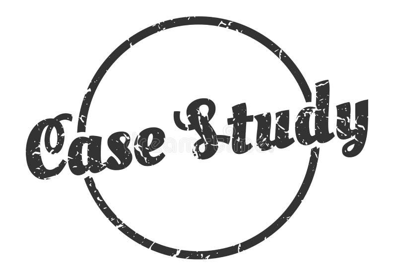 Case Study Sign. Case Study Round Vintage Stamp Stock Vector ...