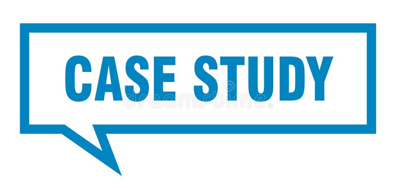 Case study speech bubble. stock vector. Illustration of notice - 153554556