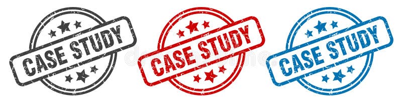 Case Study Stamp. Case Study Round Isolated Sign Stock Vector ...
