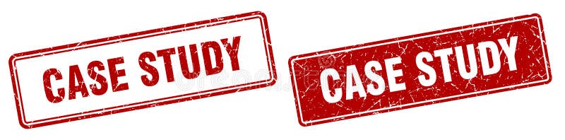 Case Study Stamp Set. Case Study Square Grunge Sign Stock Vector ...
