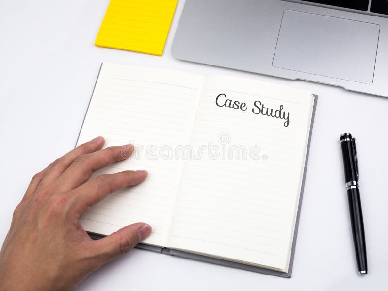 Case Study Text on Notebook on Work Desk Stock Photo - Image of desk ...