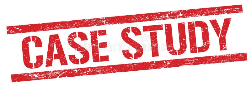 CASE STUDY Text on Red Grungy Stamp Sign Stock Illustration ...