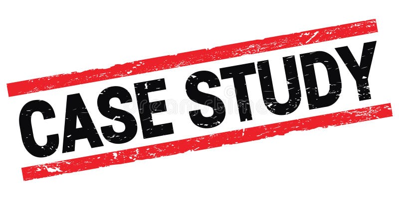 CASE STUDY Text on Black-red Rectangle Stamp Sign Stock Illustration ...