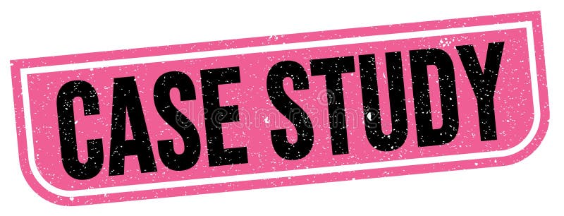 CASE STUDY Text Written on Pink-black Stamp Sign Stock Illustration ...