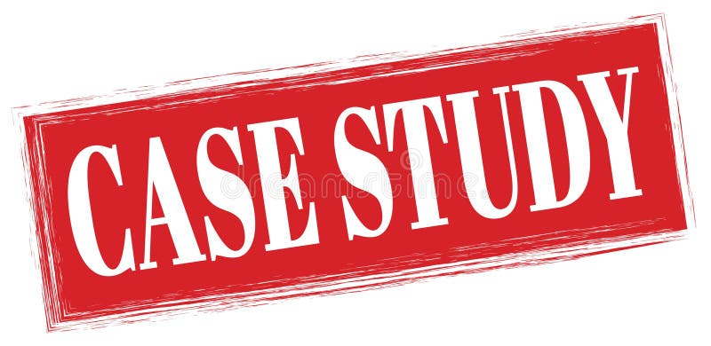 CASE STUDY Text Written on Red Stamp Sign Stock Image - Image of banner ...