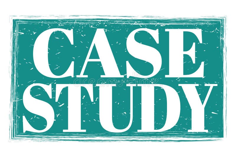 CASE STUDY, Words on Blue Grungy Stamp Sign Stock Illustration ...