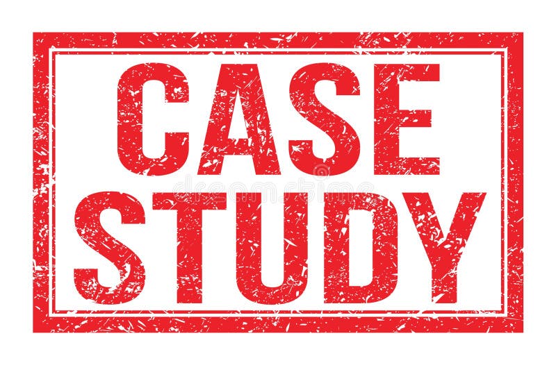 CASE STUDY, Words on Red Rectangle Stamp Sign Stock Illustration ...