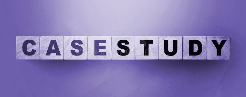 Case Study Written on a Wooden Cubes. Examples Concept Stock Image ...