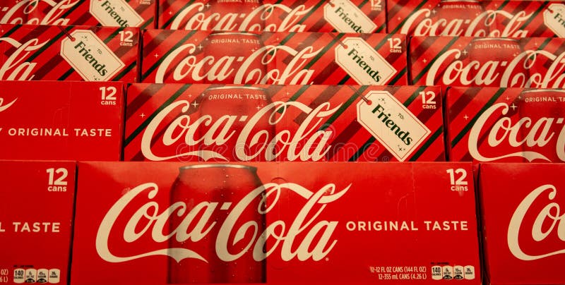Cases of Coca Cola editorial image. Image of product - 183305665
