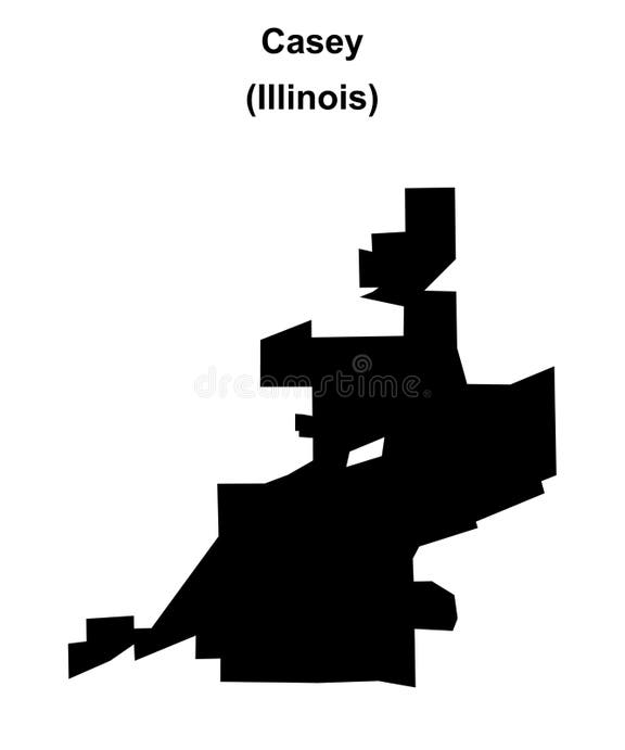 Casey outline map stock vector. Illustration of contour - 387239674