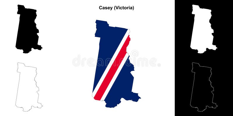 Casey outline map stock illustration. Illustration of icon - 334800655