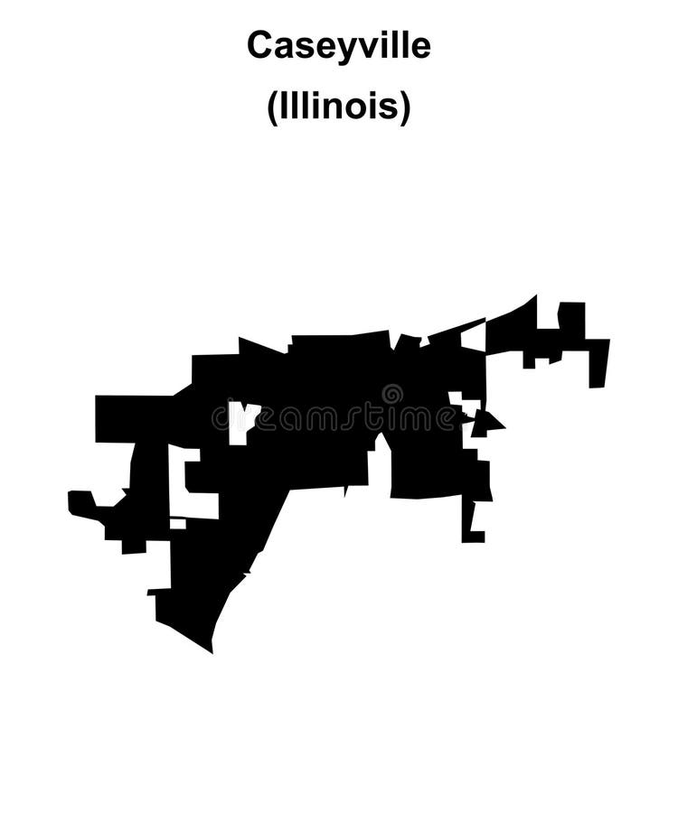 Caseyville Outline Map Stock Illustrations – 1 Caseyville Outline Map ...