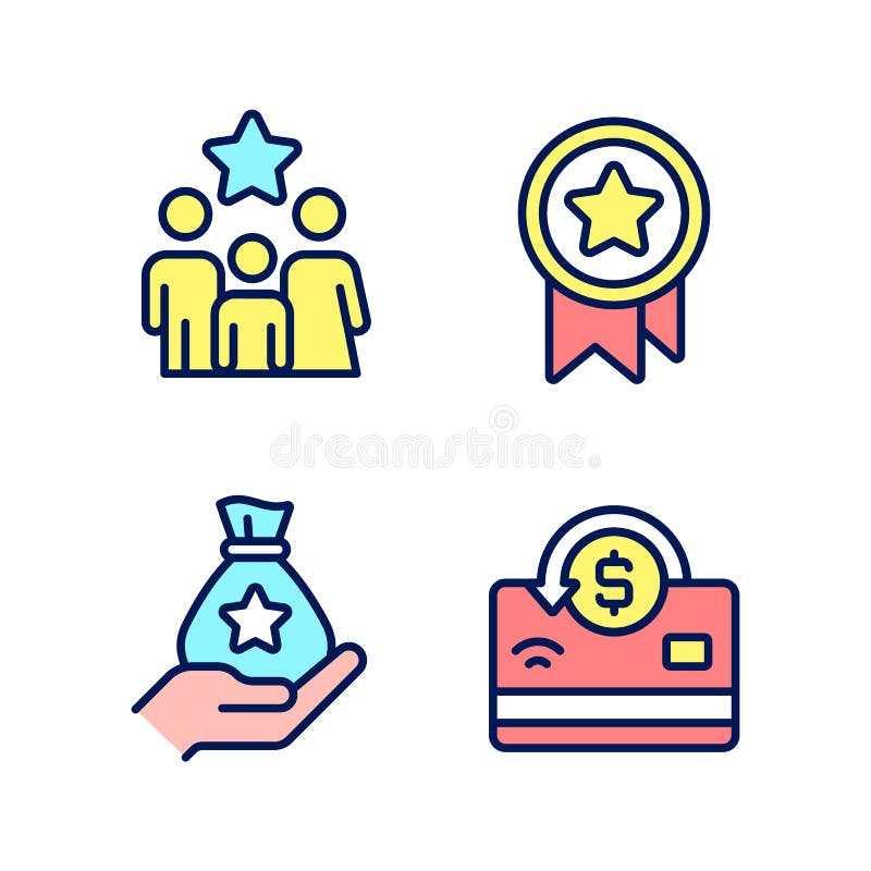 Cash Awards Pixel Perfect RGB Color Icons Set Stock Vector ... Cash Awards Pixel Perfect RGB Color Icons Set Stock Vector ...