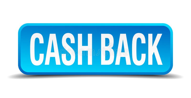Cash back button stock vector. Illustration of square - 121045902