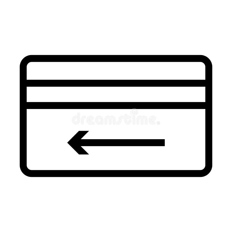 Cash Back Credit Card Icon stock vector. Illustration of finance ...