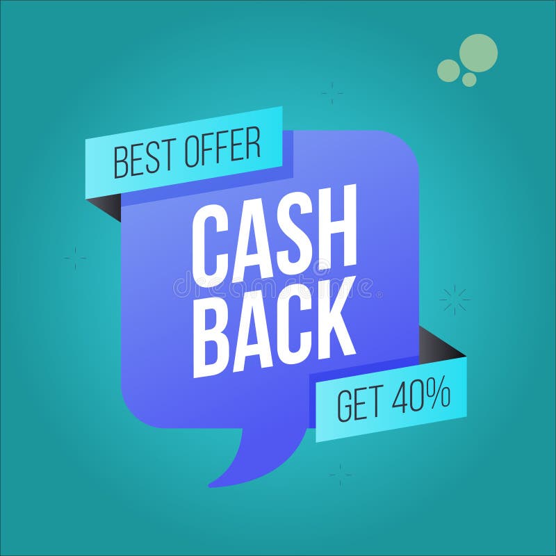 Cash Back Marketing Label Vector Design Stock Vector - Illustration of ...