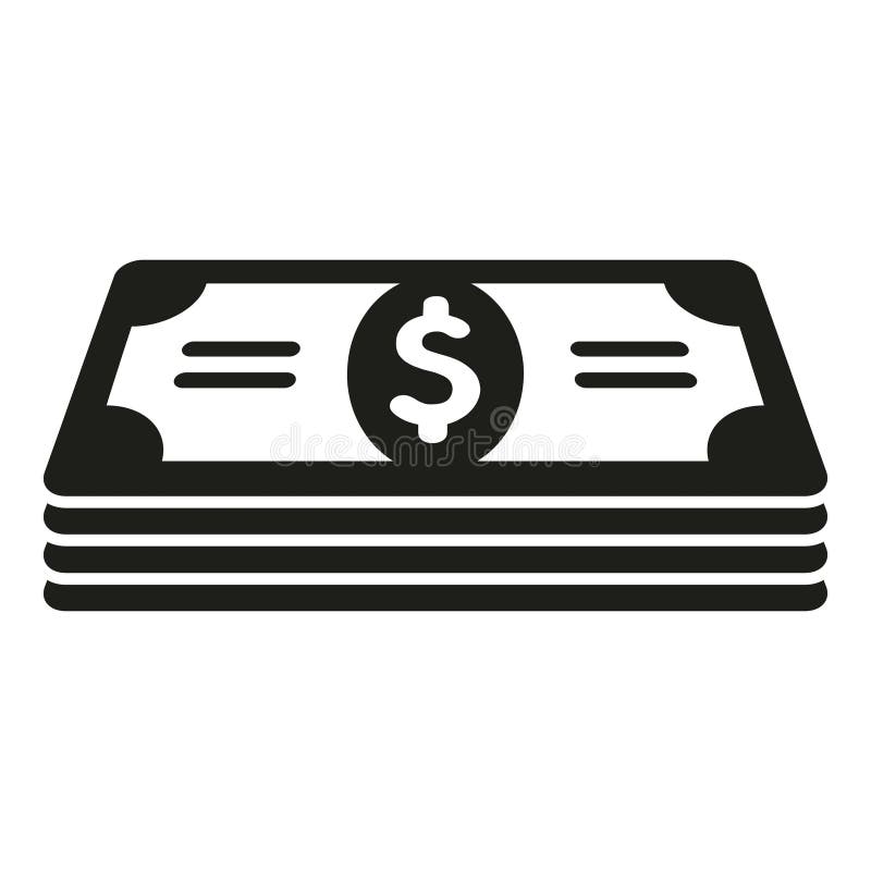 Cash Banknote Stack Icon Simple Vector. Finance Payment Stock Vector ...