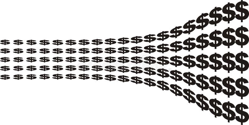 Cash black stock vector. Illustration of object, vector - 7584046