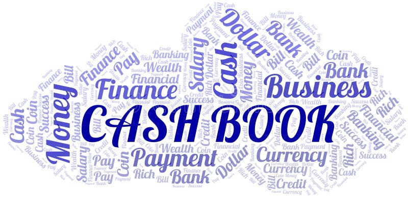 Cash Book Typography Vector Word Cloud. Stock Vector - Illustration of ...