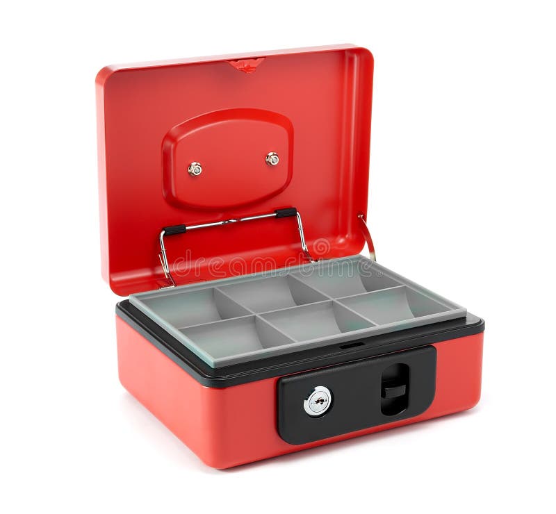 Cash box stock photo. Image of coin, open, cells, reliable - 26607412