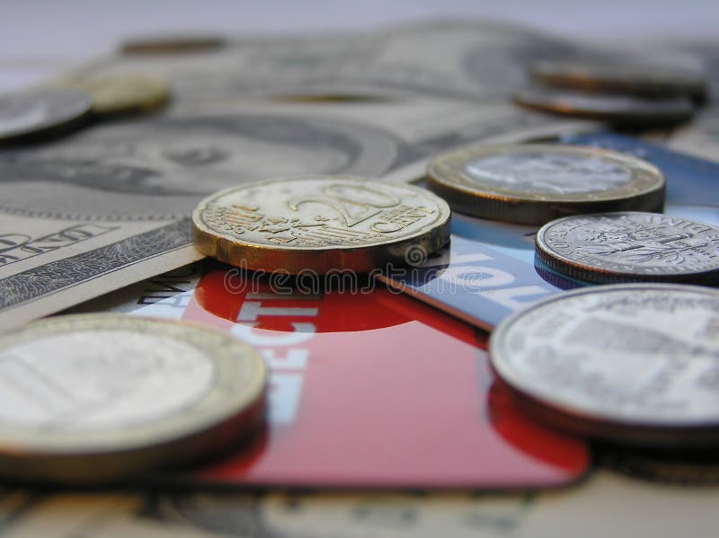 Cash and cards stock photo. Image of finance, collecting - 1435206