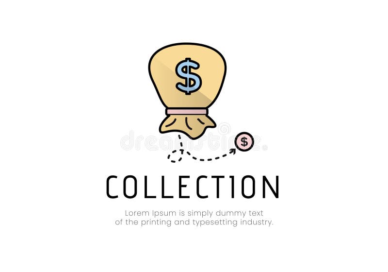 Cash Collection Logo. Collection Logo. Vector Illustration. Stock ...