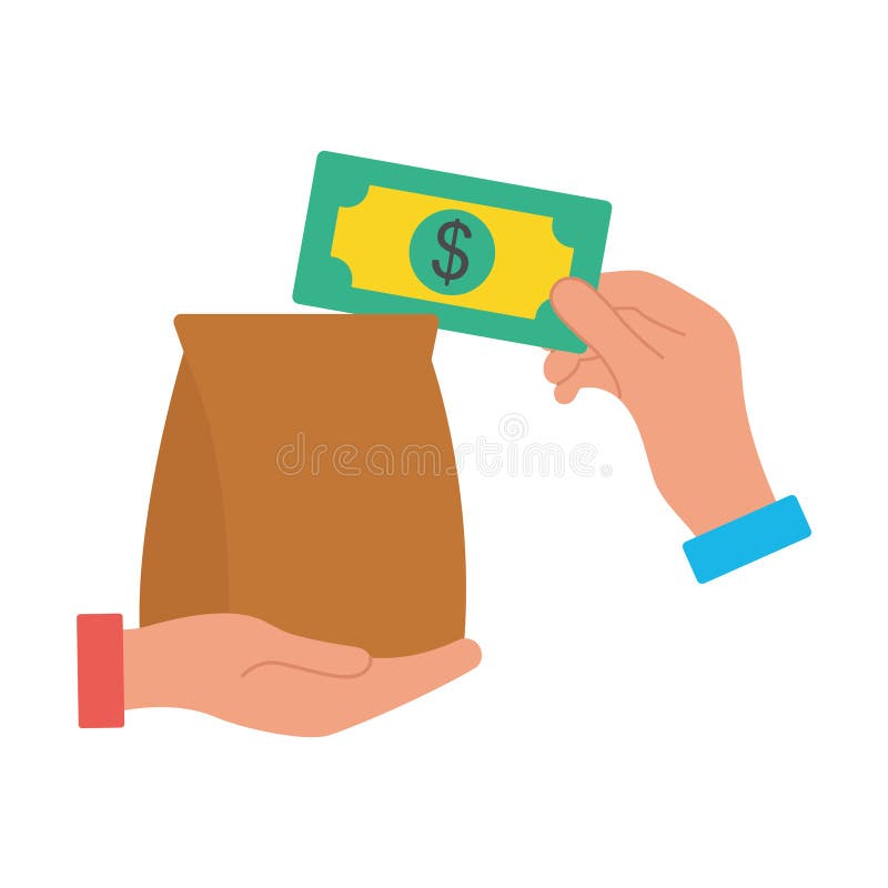 Cash on Delivery Grocery Purchase Order Stock Illustration ...